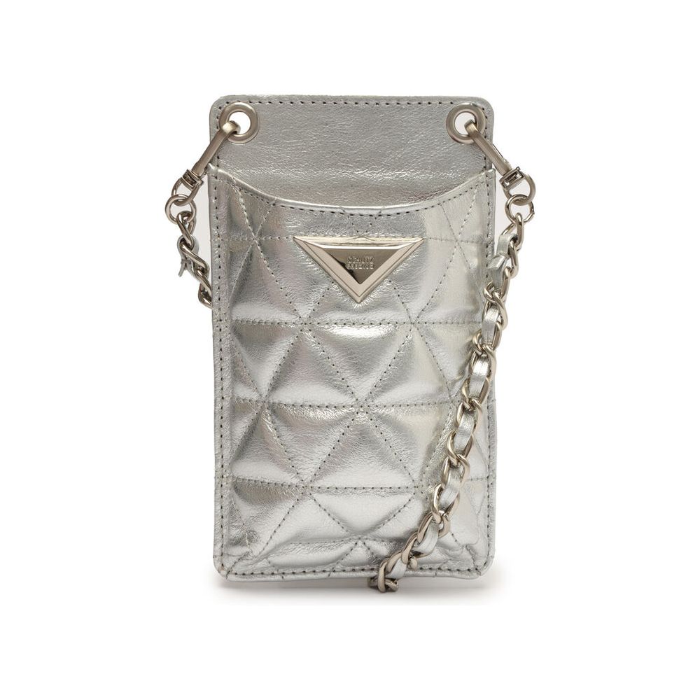 Porta Celular 944 Couro Prata S46058 Schutz - Meia Sola